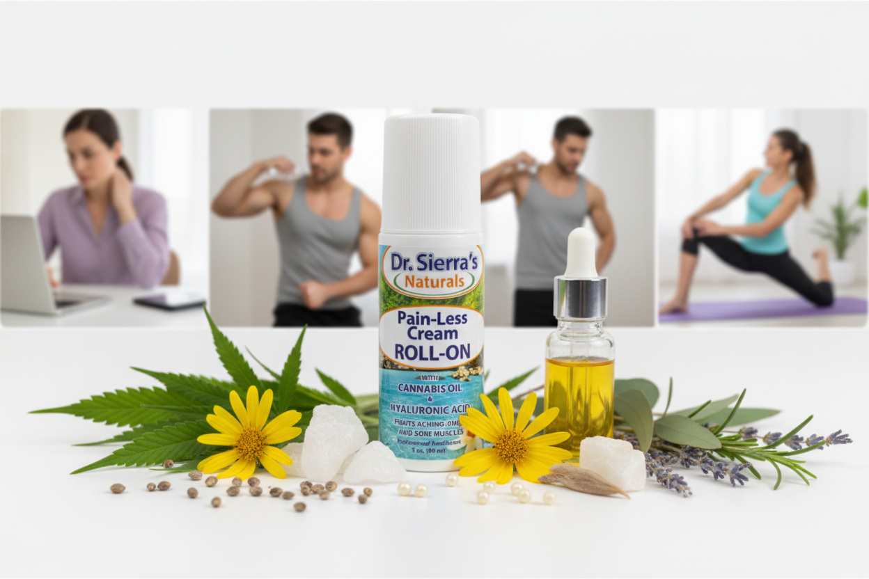 Pain-Less Roll On – Hemp & Arnica Topical Comfort Cream | Dr. Sierra's ...